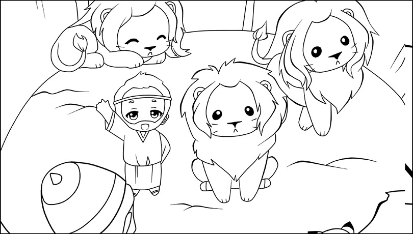 Darío, Daniel y los leones
